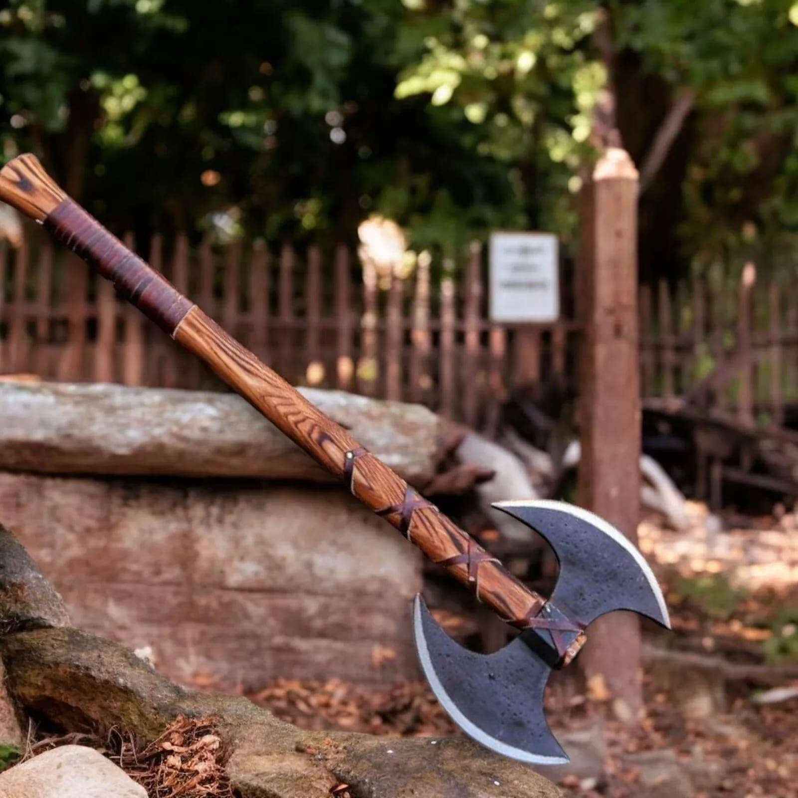 Custom Double Head Axe - Unique Anniversary Gift, Personalized Engraved ...