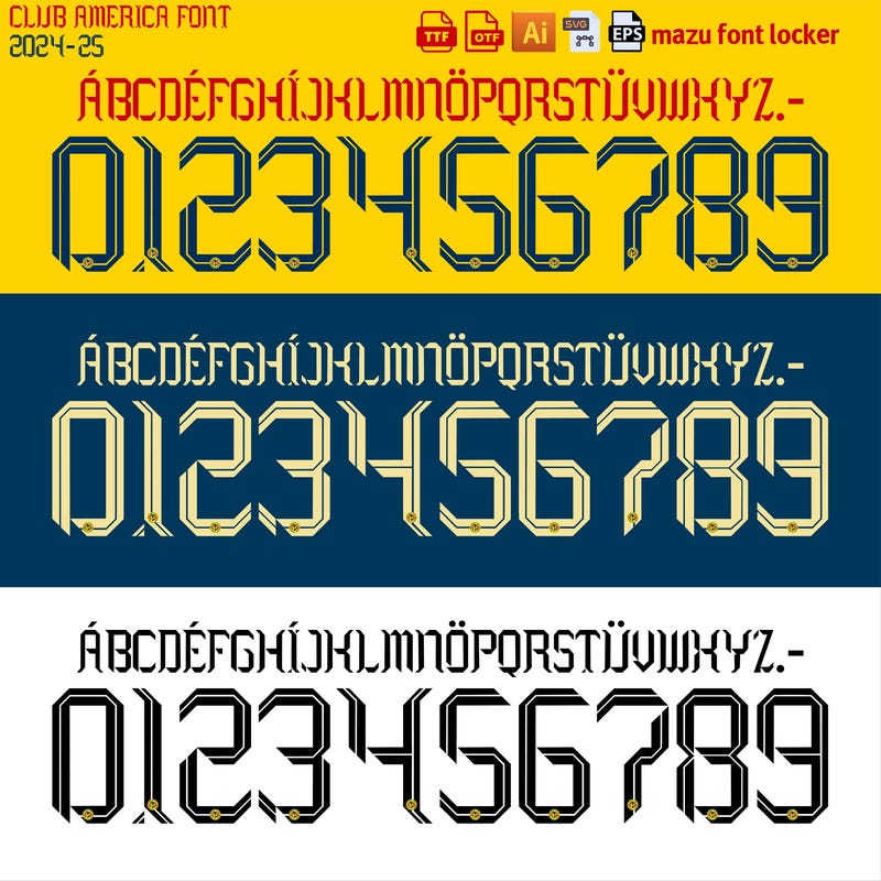 Club American Font - Etsy
