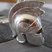 Gladiator Helmet Key Chain in Sterling Silver - Etsy