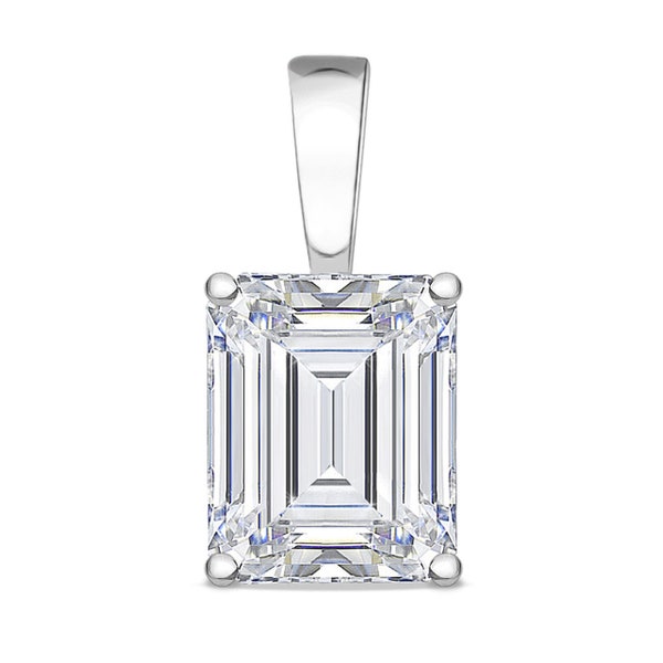 Emerald Cut Pendant - Etsy