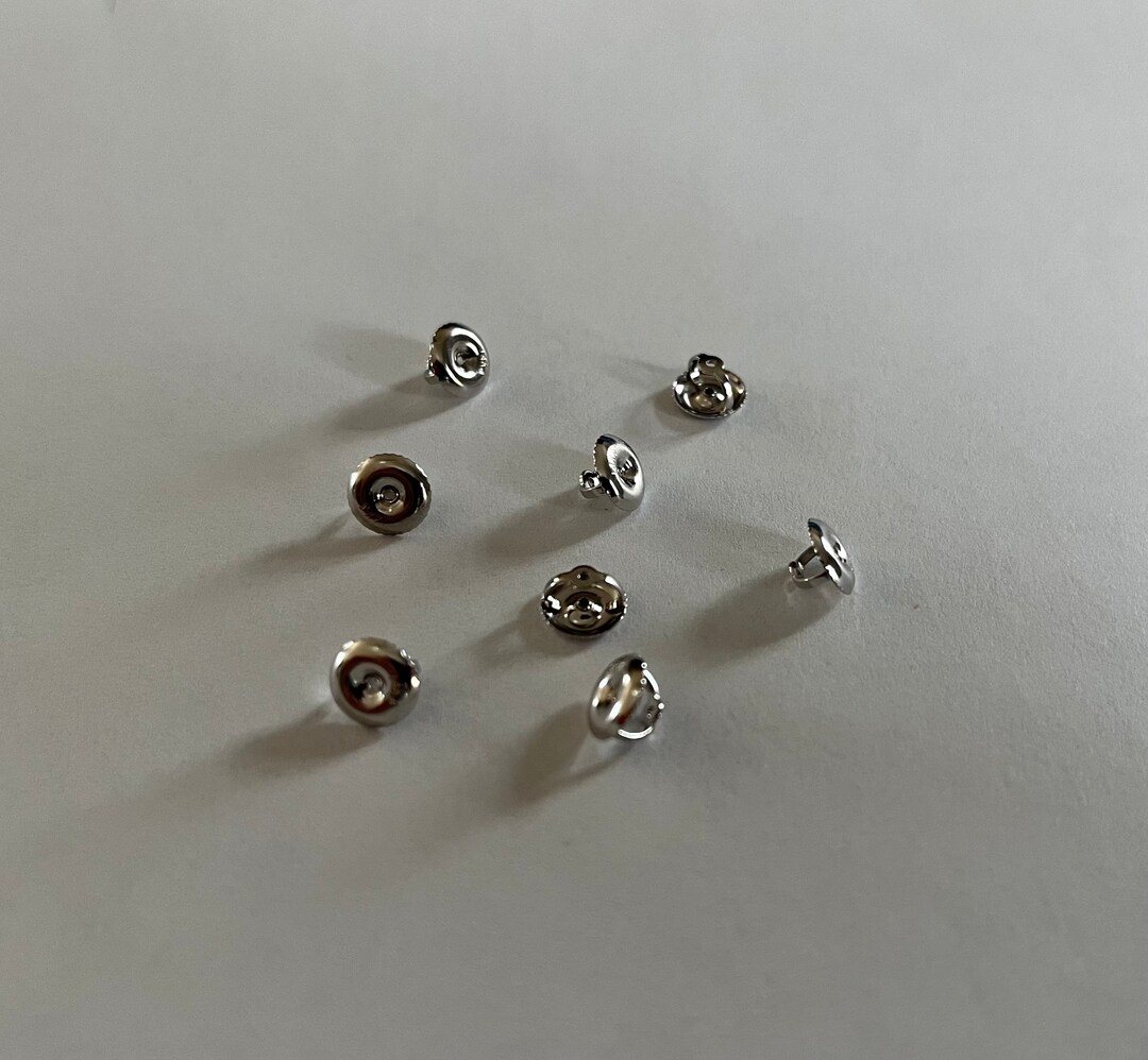 Threaded Earring Stud Backs Screw Backs in 14K White Yellow or Rose ...