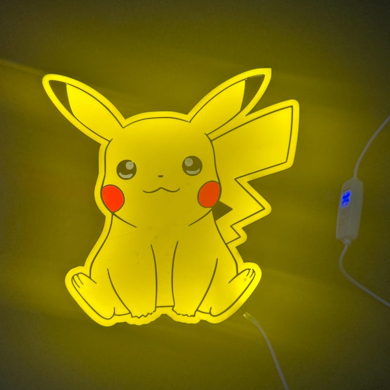 Pikachu Night Light - Etsy