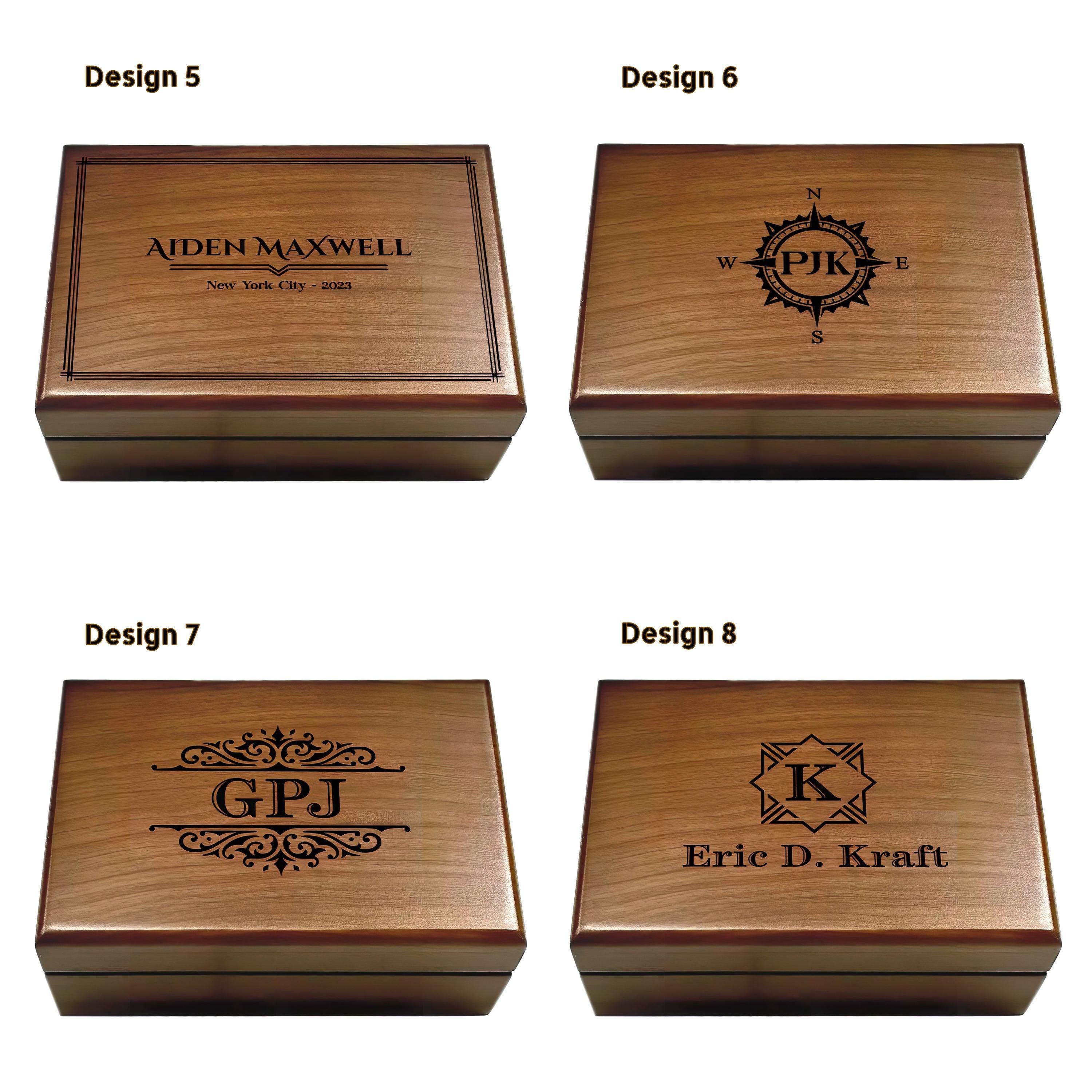 Large Memory Box - Extra Large Keepsake Box, Monogrammed Walnut Jewelry ...