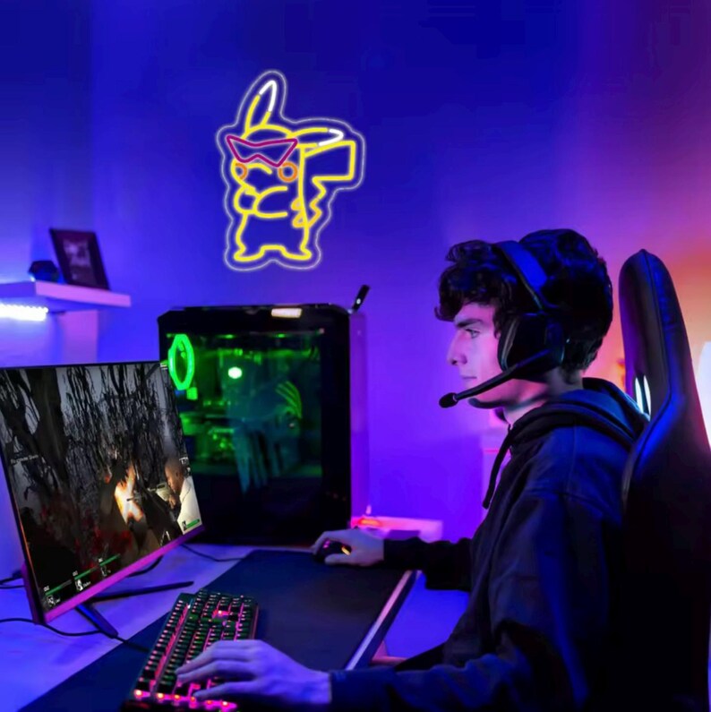 Pikachu Neon Sign - Etsy