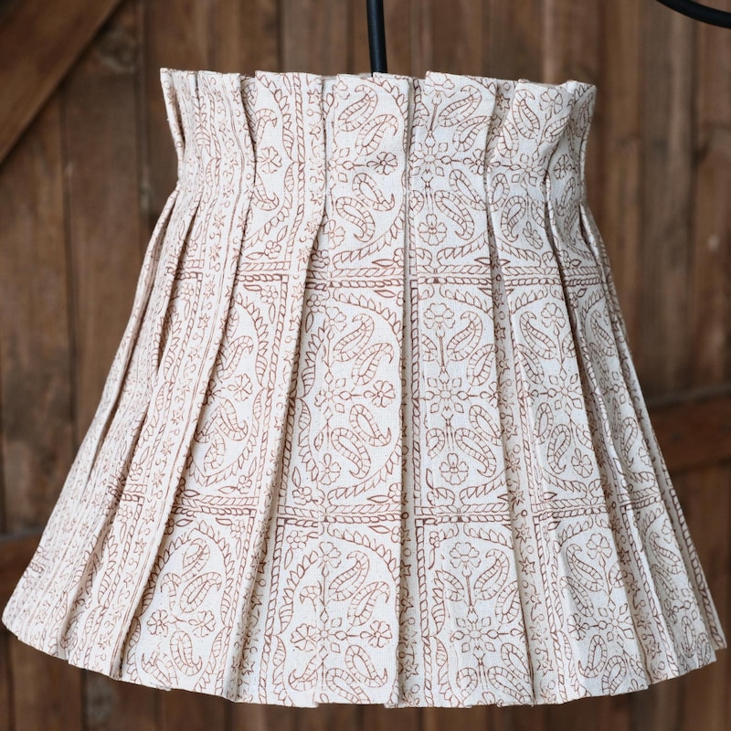 Lampshade Pleated India - Etsy