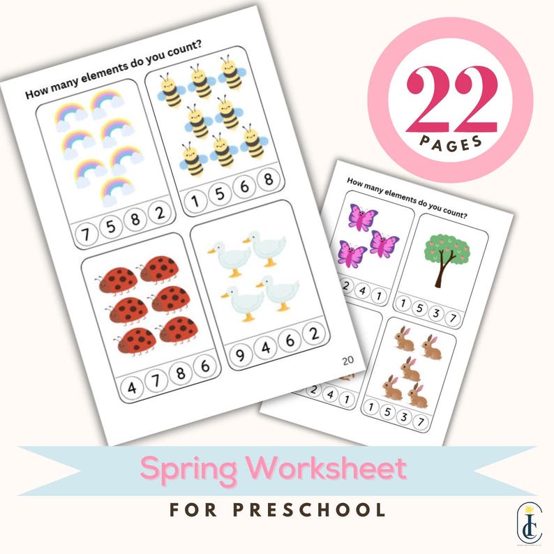 Printable Number Worksheets for Kindergarten Preschool Math Activities ...