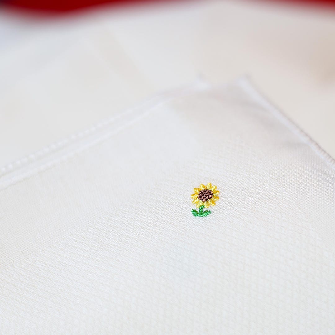 The Hanky That Plants a Tree With Premium Sunflower Embroidery. Made ...