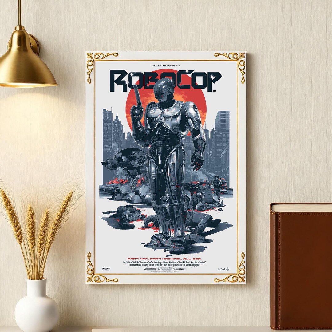 Robocop Movie Poster, HD Canvas Art Print, Vintage Movie Poster, Room ...