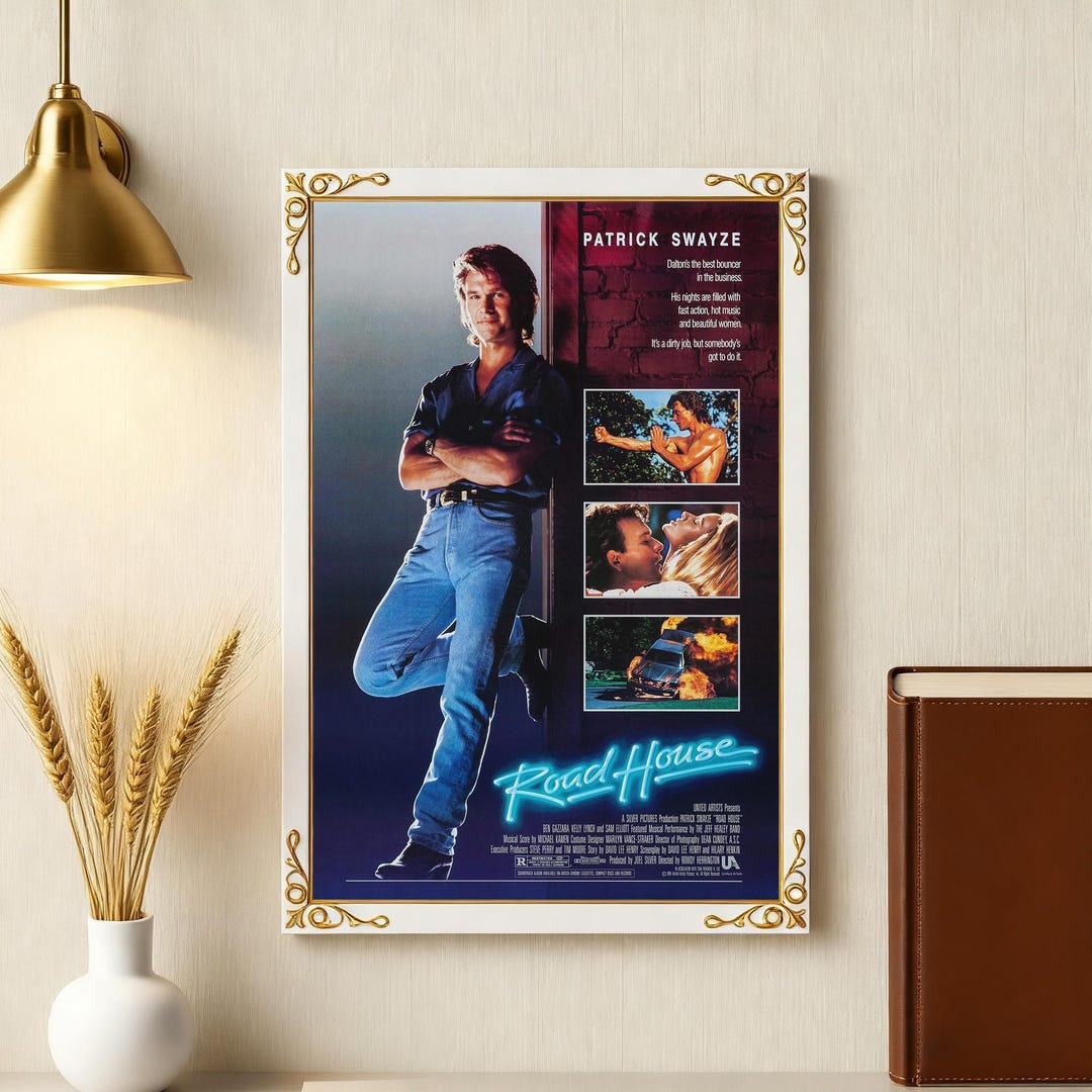 Patrick Swayze Road House Movie Poster, HD wasserdichte Leinwand Kunst ...