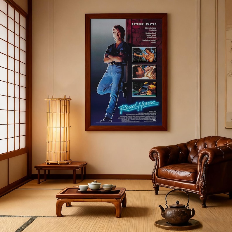 Road House, Patrick Swayze Movie Poster, HD Canvas Art Print, Vintage ...