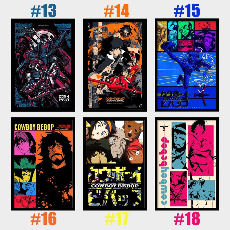 Cowboy Bebop Anime Poster, Waterproof Canvas Print, Unframed - Etsy