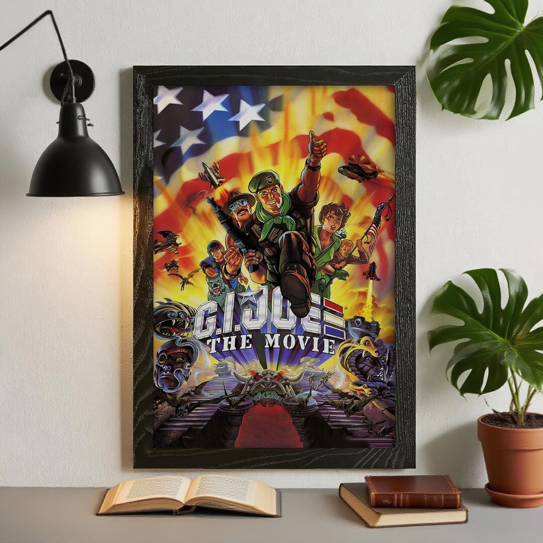 Hasbro 1987 G.I. Joe Movie Poster, Vintage HD Canvas Print, Unframed - Etsy