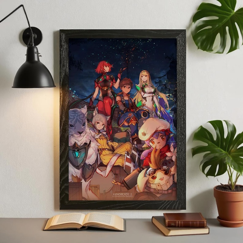 Xenoblade Chronicles 2 Poster, HD Waterproof Anime Canvas Art, Unframed ...