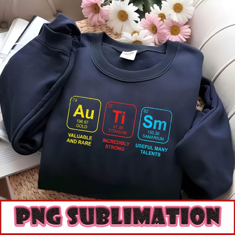 Autism PNG, Autism Elements Periodic Table Awareness ASD Men Women Kids ...