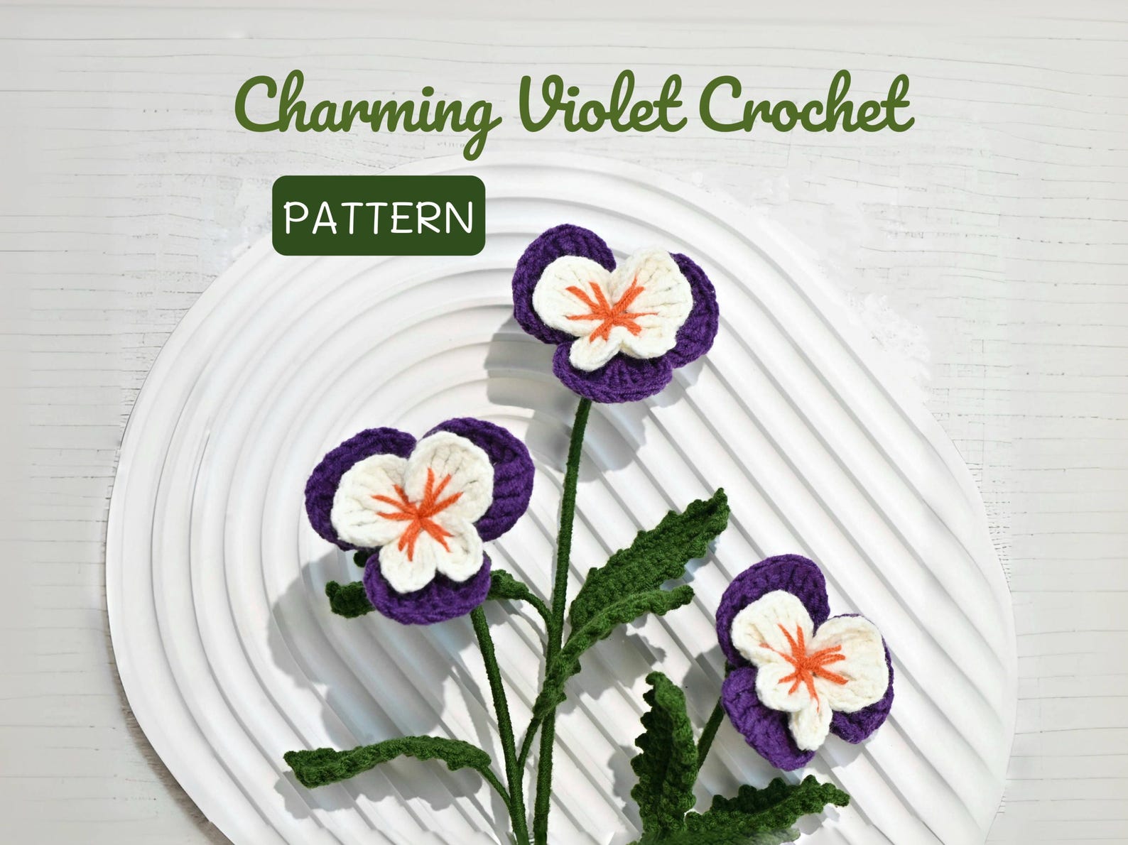 Charming Violet Crochet Flower| February Birth Flower | Beginner ...