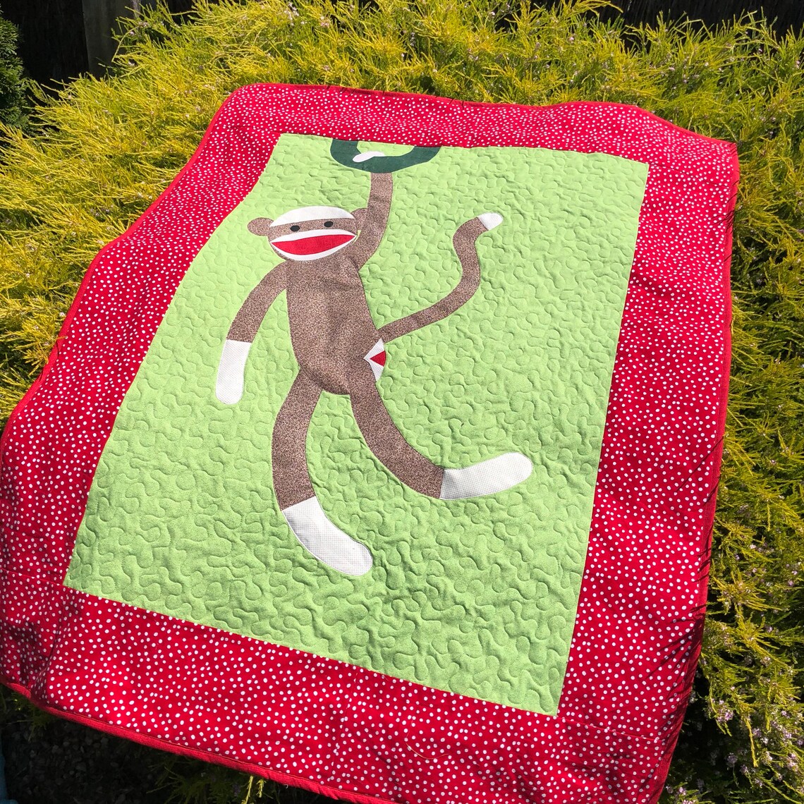 Sock Monkey Baby or Kid Quilt - Etsy