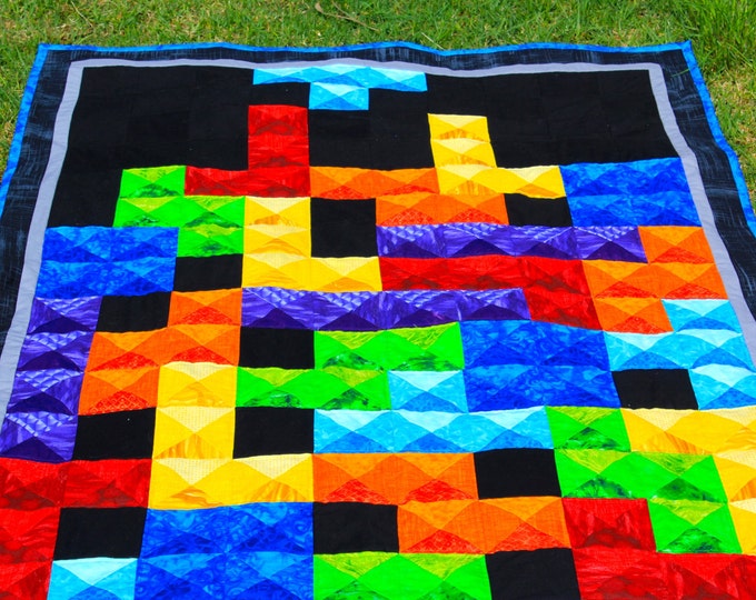 Tetris Baby Quilt - Etsy