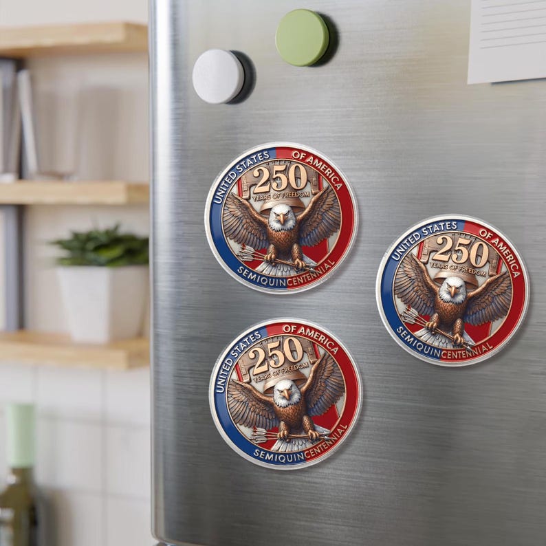 250 Years of Freedom Magnet, Semiquincentennial Decor, 250 Years of ...