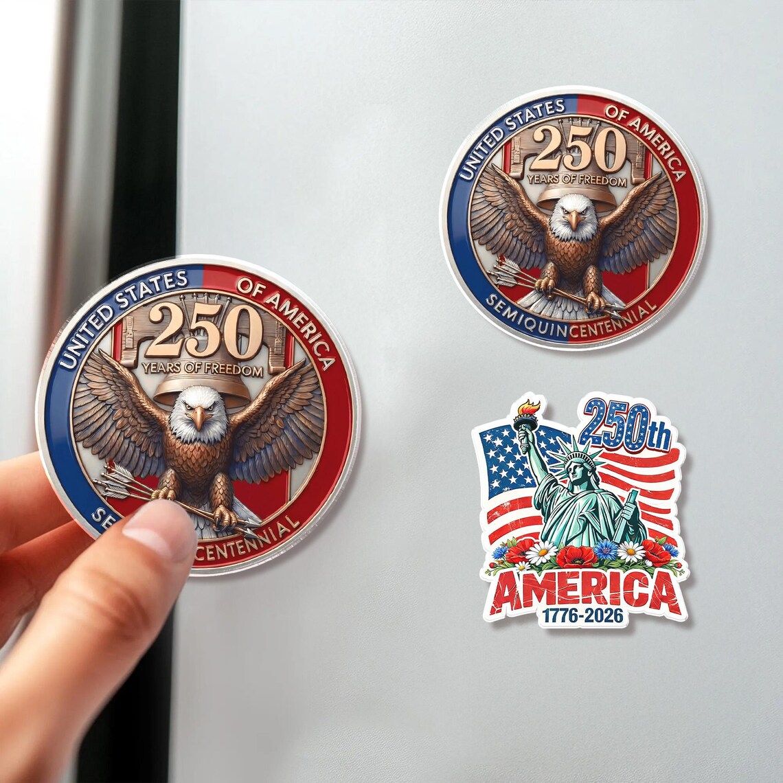 250 Years of Freedom Magnet, Semiquincentennial Decor, 250 Years of ...
