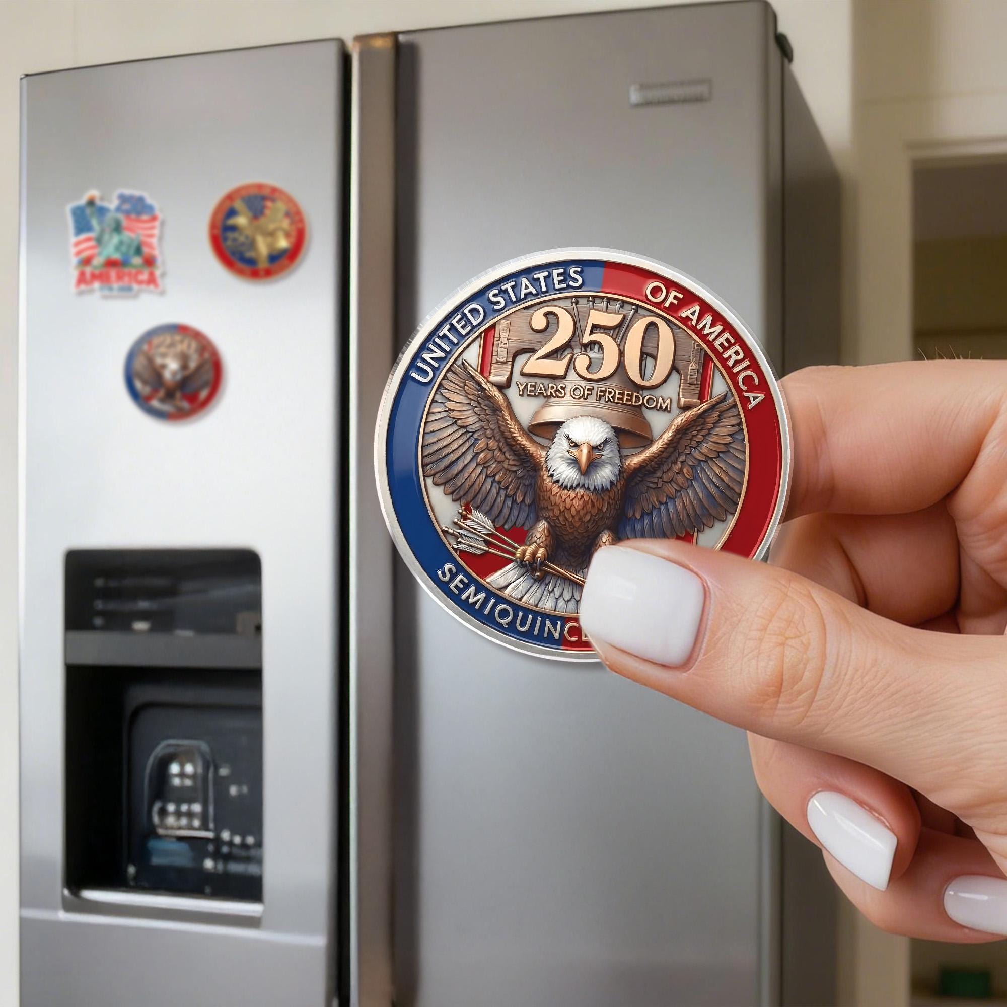 250 Years of Freedom Magnet, Semiquincentennial Decor, 250 Years of ...