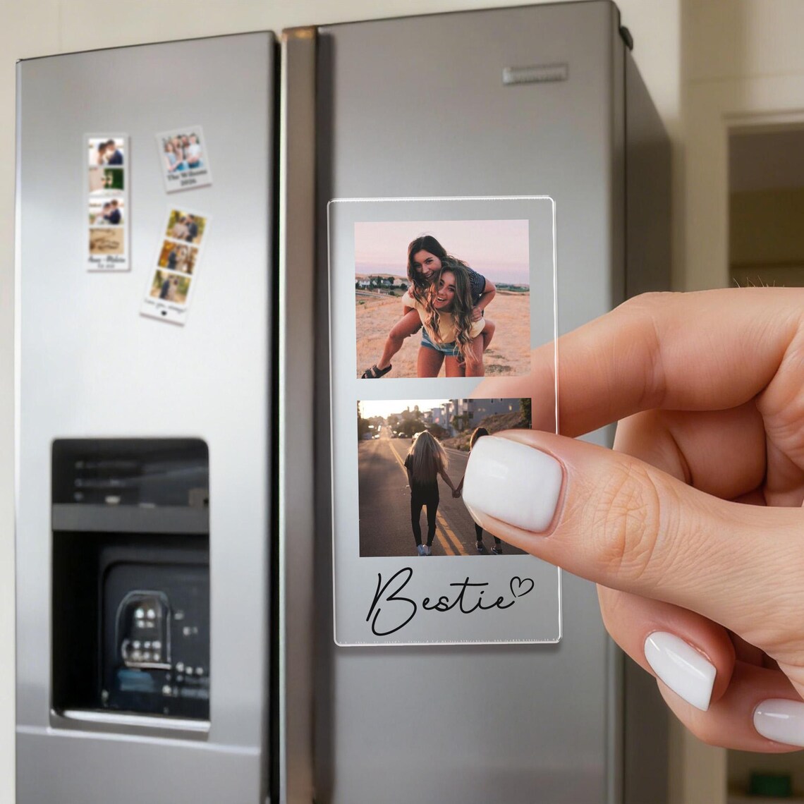 Personalized Photo Magnet, Custom Shape Photo Strip Fridge Magnet ...
