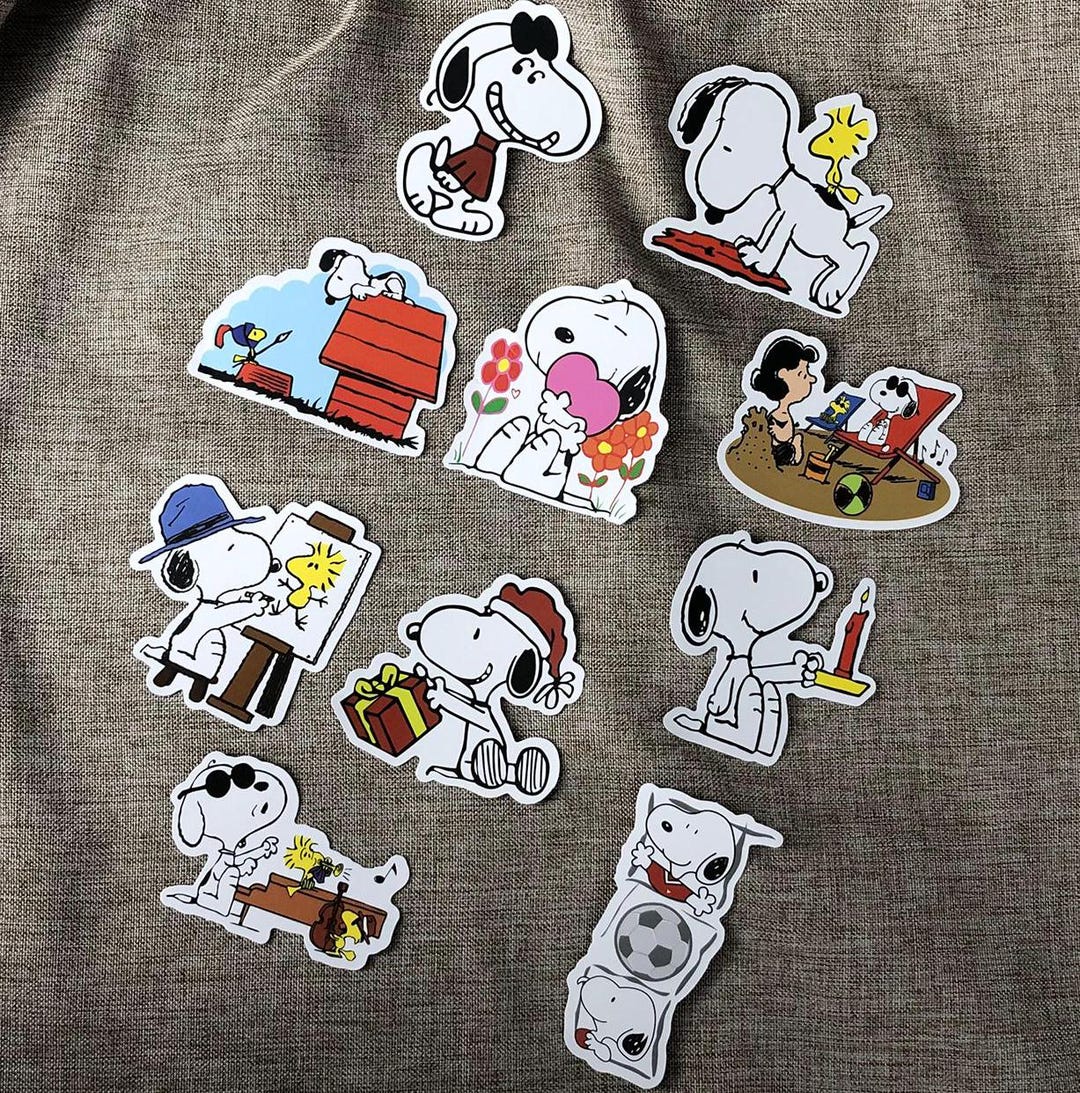 50pcs Snoopy Stickers/peanuts Sticker Pack/laptop Stickers/luggage ...