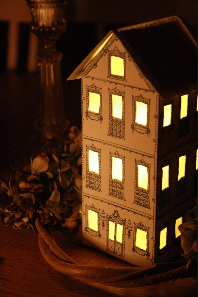 Printable Lantern Craft Template – DIY Lantern for Advent & Autumn ...