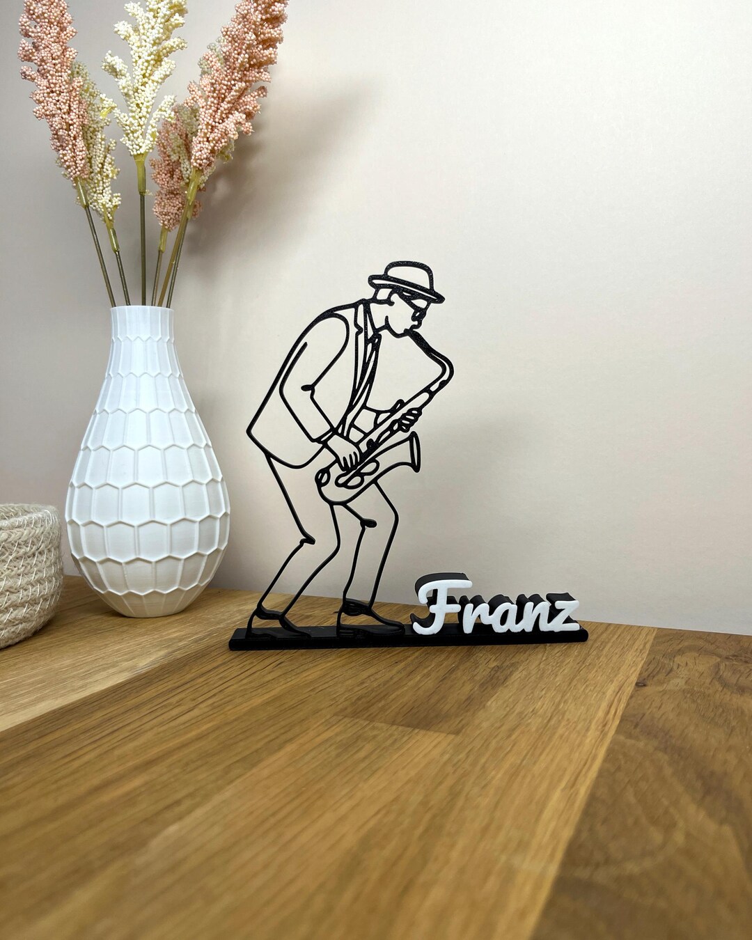 Personalized Saxophone Player Gift | Custom Jazz Musician Desk Decor ...