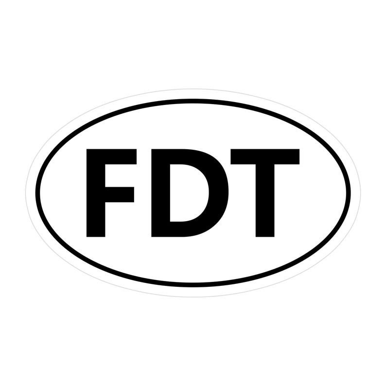 FDT Bumper Sticker, Anti-trump Sticker, Political Sticker, Waterproof ...