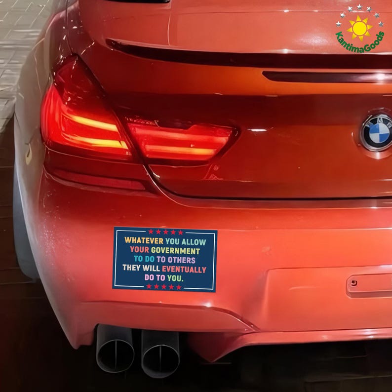 Retro Bold Anti-authoritarian|bumper Sticker and Magnet|civil Liberties ...
