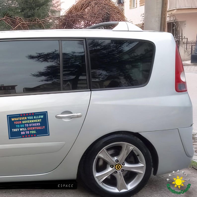 Retro Bold Anti-authoritarian|bumper Sticker and Magnet|civil Liberties ...