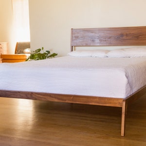 Modern Lean Bed mid Century Danish Modern Style Bed - Etsy Australia