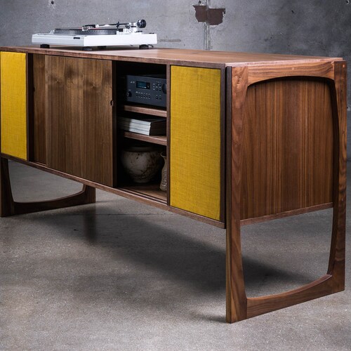 The Modern Hi-fi Stereo and Record Player Credenza Console - Etsy Canada