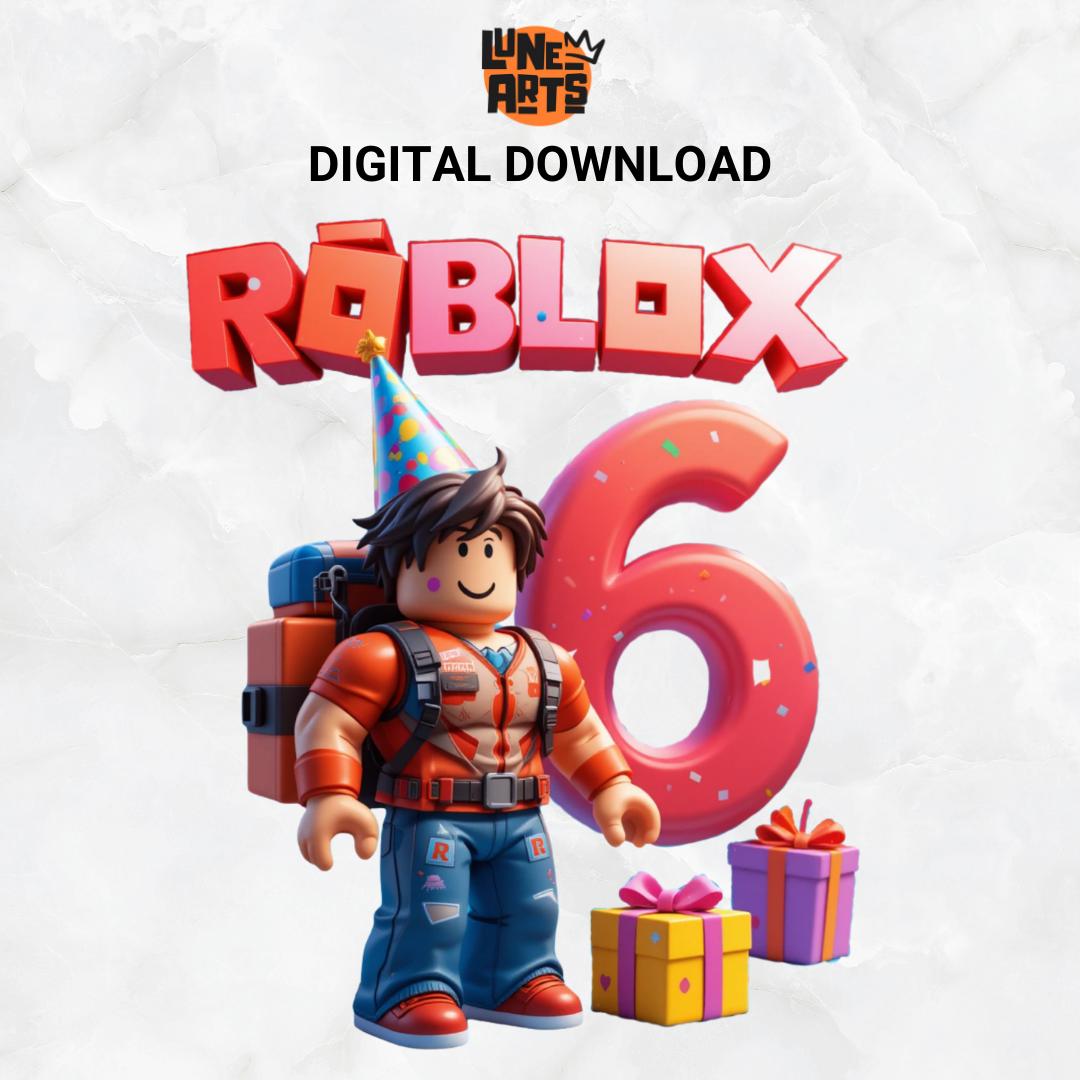 Roblox 6th Birthday PNG | High-resolution | Transparent Background ...