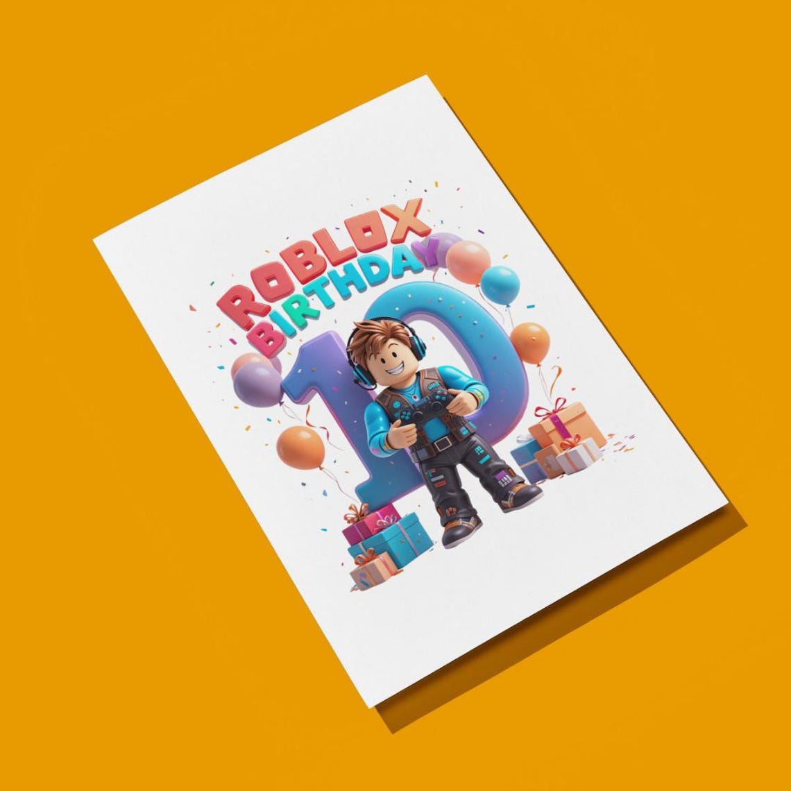Roblox 10th Birthday PNG | High Resolution Gamer Clipart | Transparent ...
