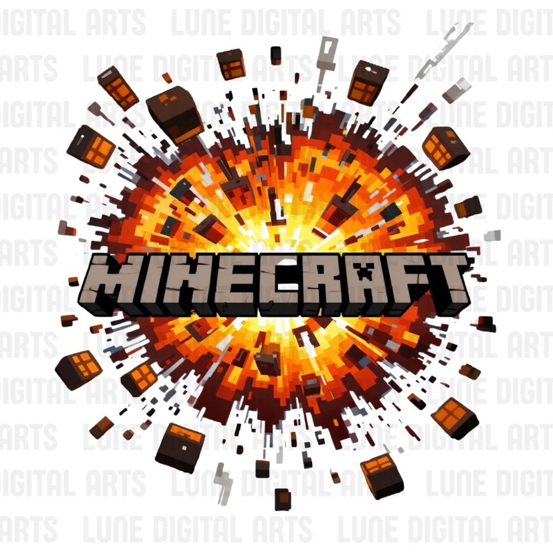 Creeper PNG Bundle, TNT Explosion Digital Download – High-resolution ...