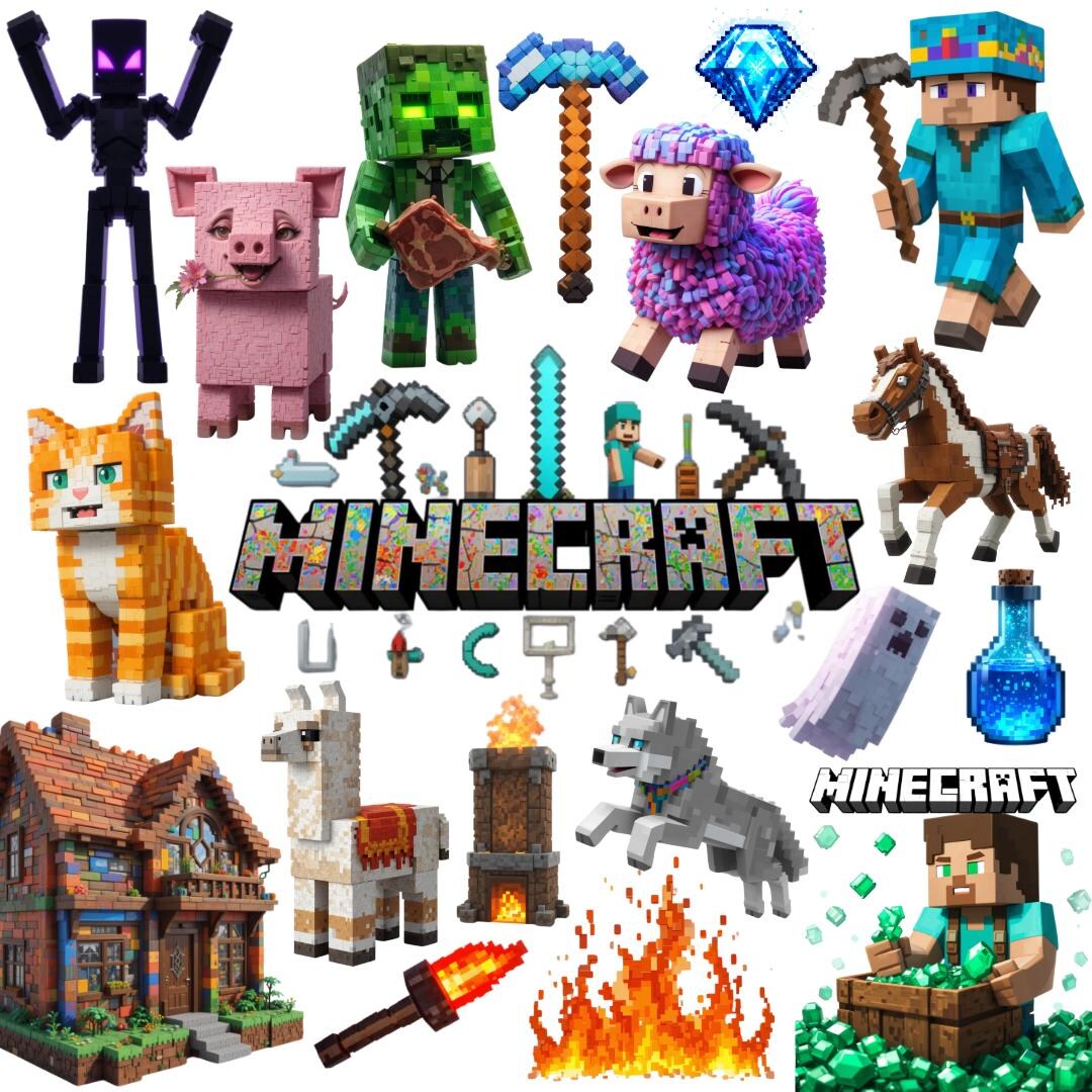 50 Pixeled PNG | High-resolution 4500x4500 | Digital Download | Pixeled ...