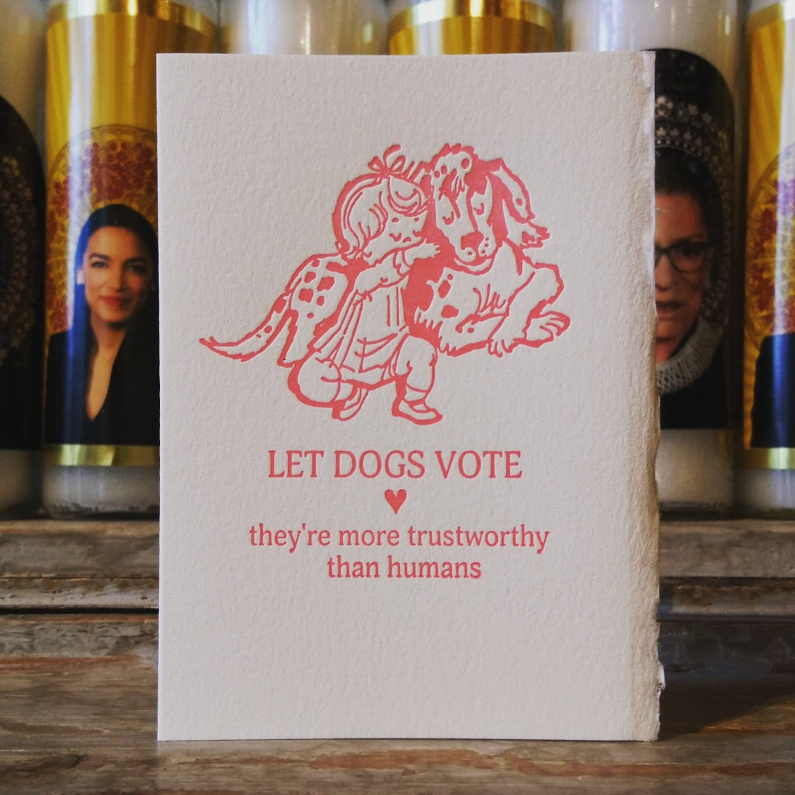 Let Dogs Vote; They're More Trustworthy Than Humans | Funny Dog Card ...