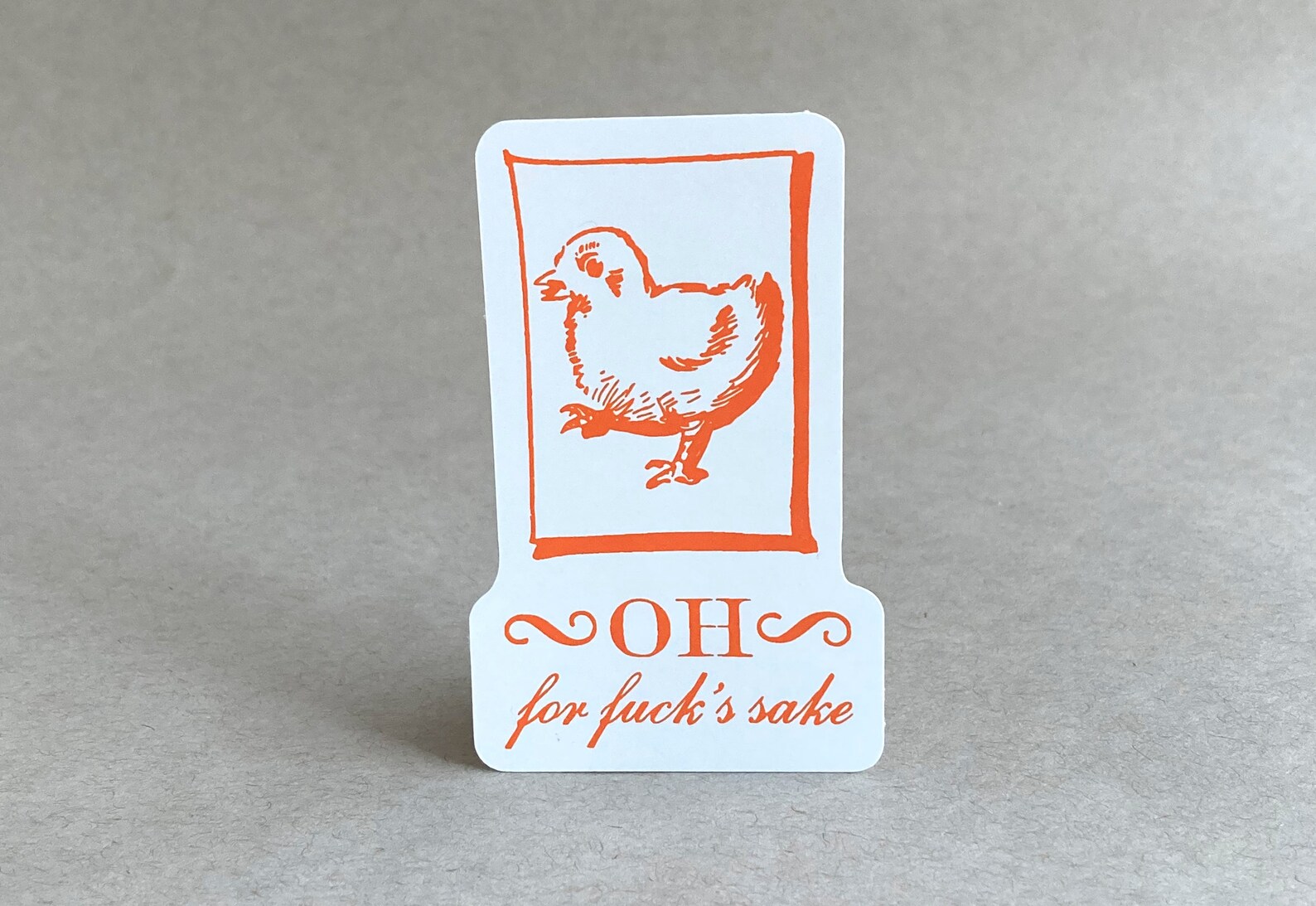 For Fuck's Sake Funny Stickers Funny Chicken Sticker | Etsy