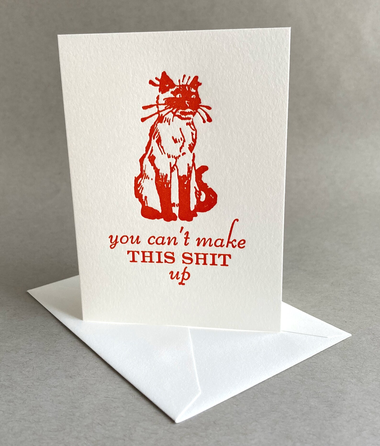 You Can't Make This Shit Up funny cat card cat lover | Etsy