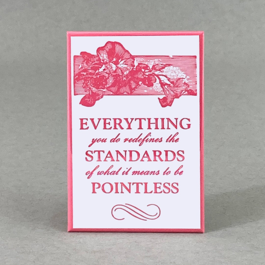 You Redefine Pointlessness | Funny Magnets | Offensive Magnets | Flower ...