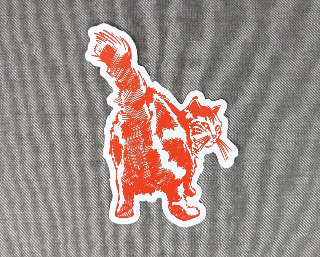 Smirking Fluffy Cat Shows off Butt Cat Butt Cat Lover Art Funny Cat ... Smirking Fluffy Cat Shows off Butt Cat Butt Cat Lover Art Funny Cat ...