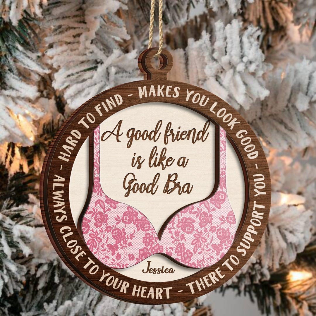 Custom "good Friend" Wood Ornament, Personalized Christmas Gift - Etsy
