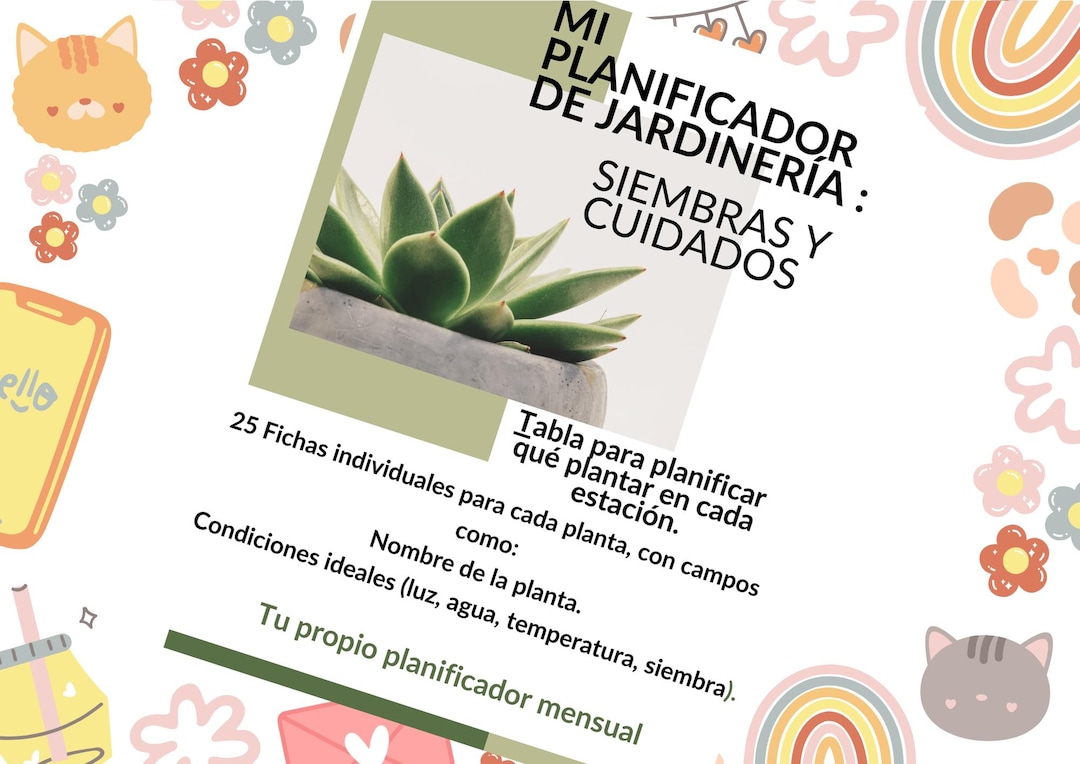 Printable Garden Planner: Monthly Charts, Plant Cards, and Space to ...