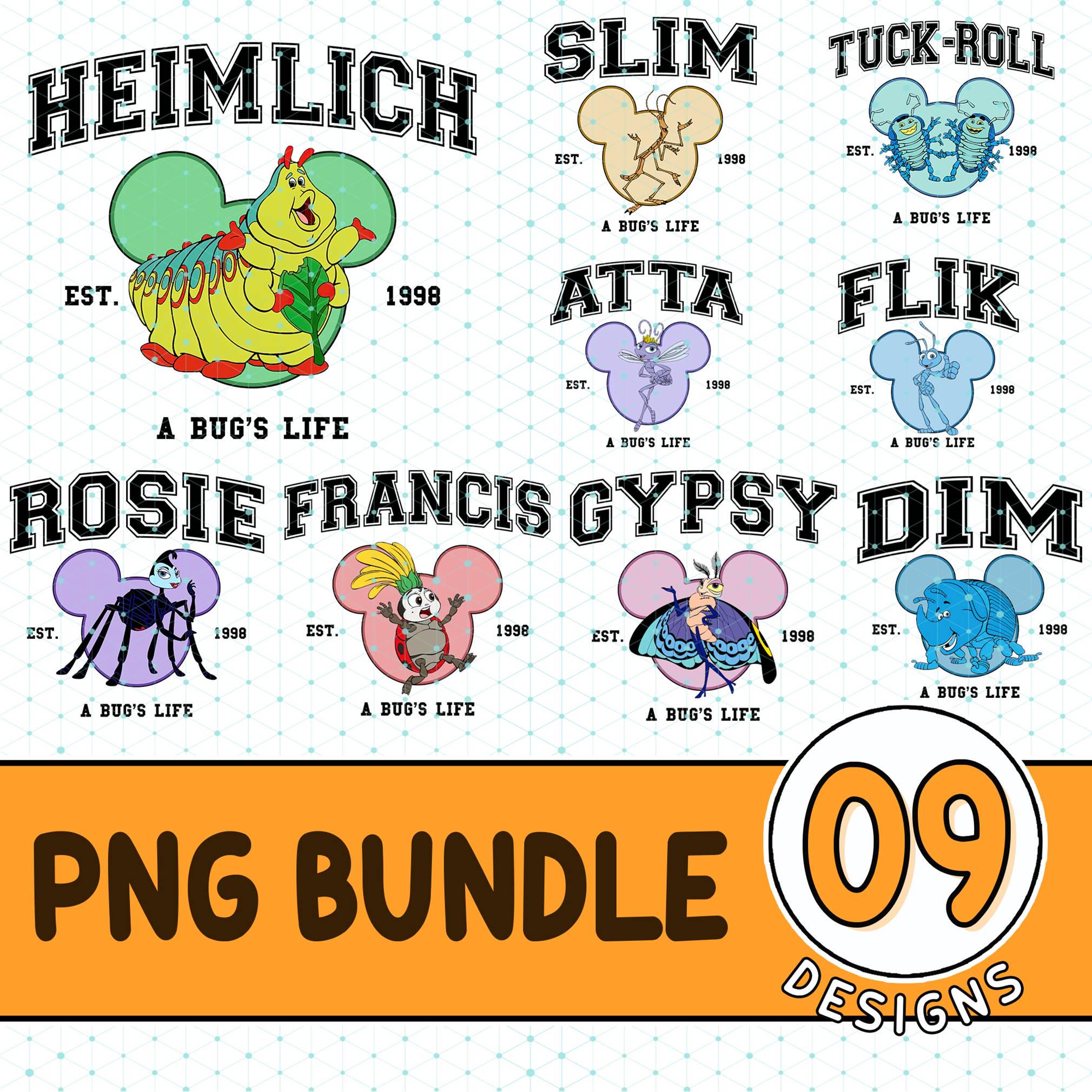 A Bug's Life Character Png Bundle, Rosie Heimlich Slim Atta Flik Png ...