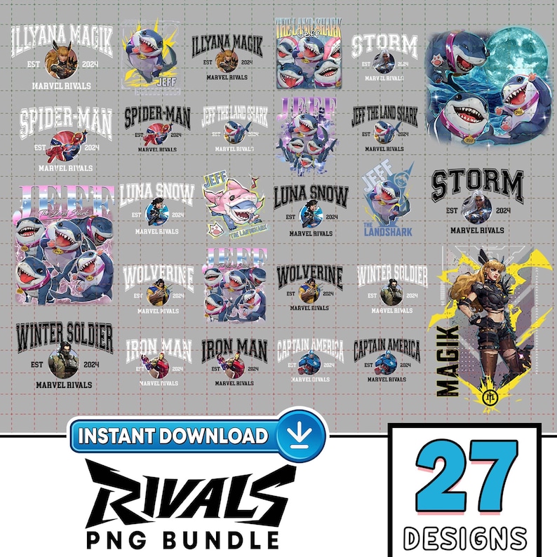 Marvel Rival Jeff The Land Shark PNG, Jeffrey Land Shark Superhero Png ...