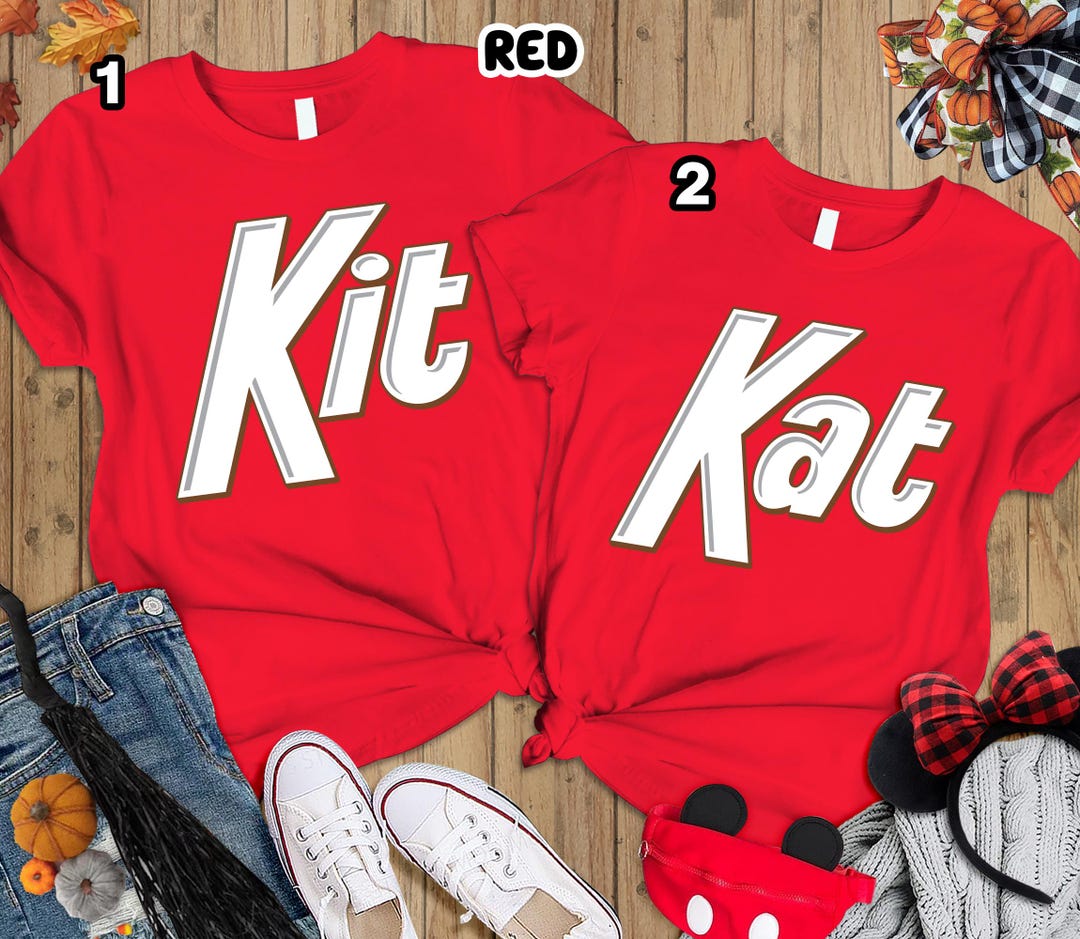Kit and Kat Costume Halloween Couple Shirts, Candy Group Shirt, Candy ...