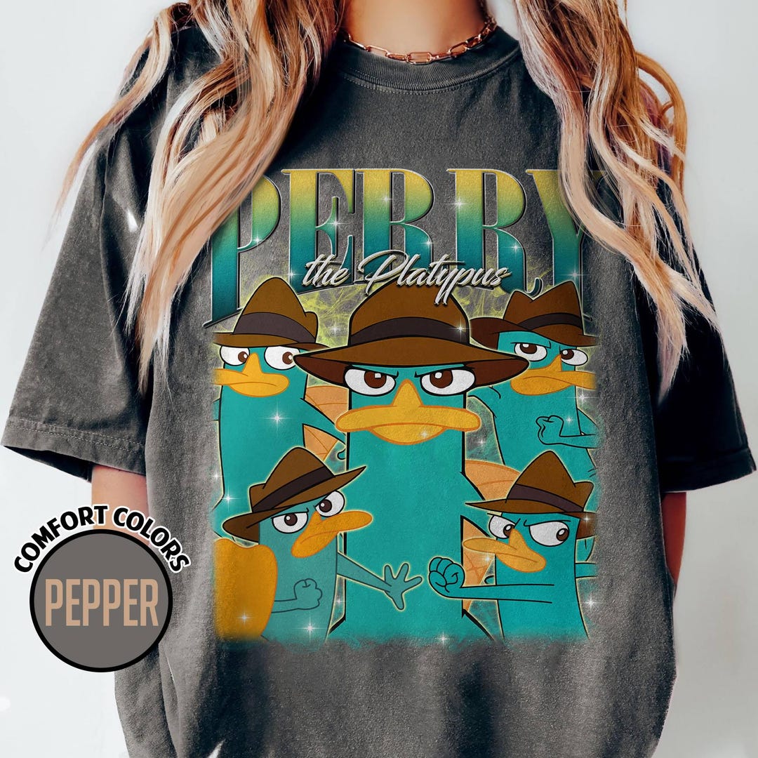 Perry the Platypus Bootleg Rap Tee, Agent P Vintage Homage Shirt ...