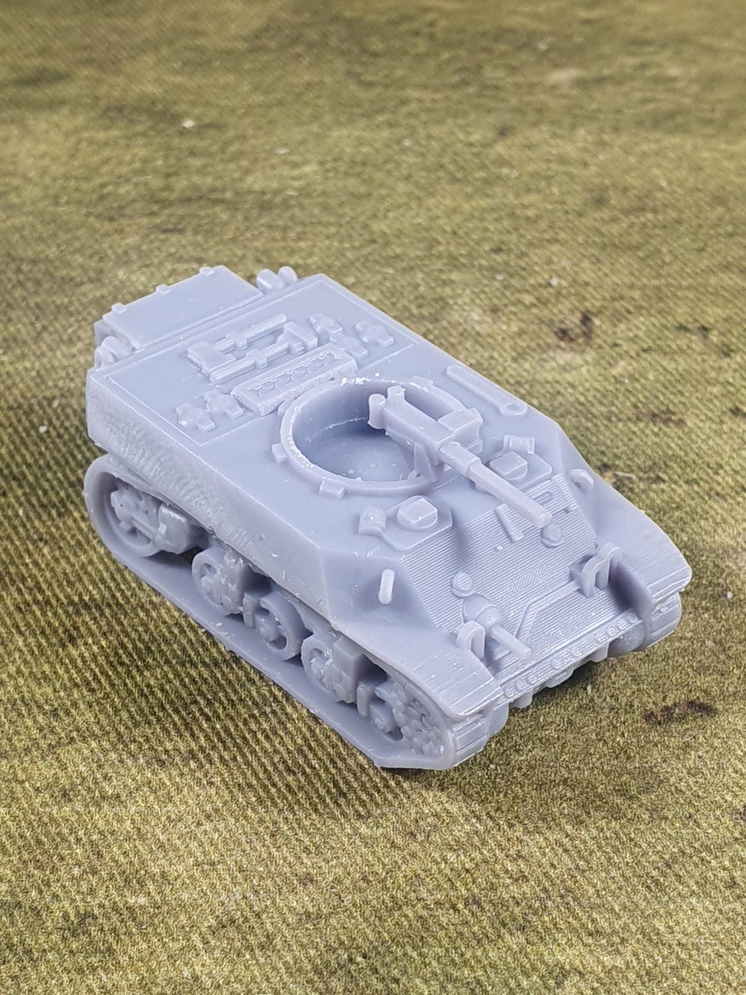 3D Printed WW2 British M3A3 Stuart Tank: Resin Wargaming Model (1/56 ...