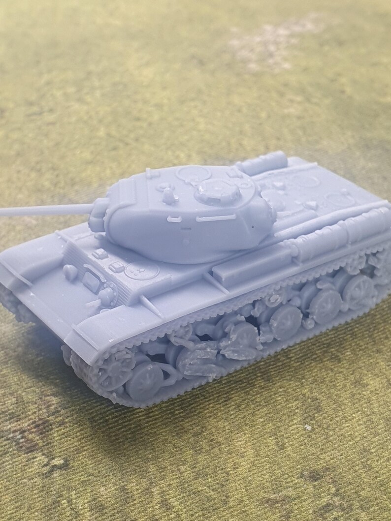Resin 3D Printed WW2 Soviet KV-1 & KV-2 Tanks 1/100 1/76 1/56 for Bolt ...